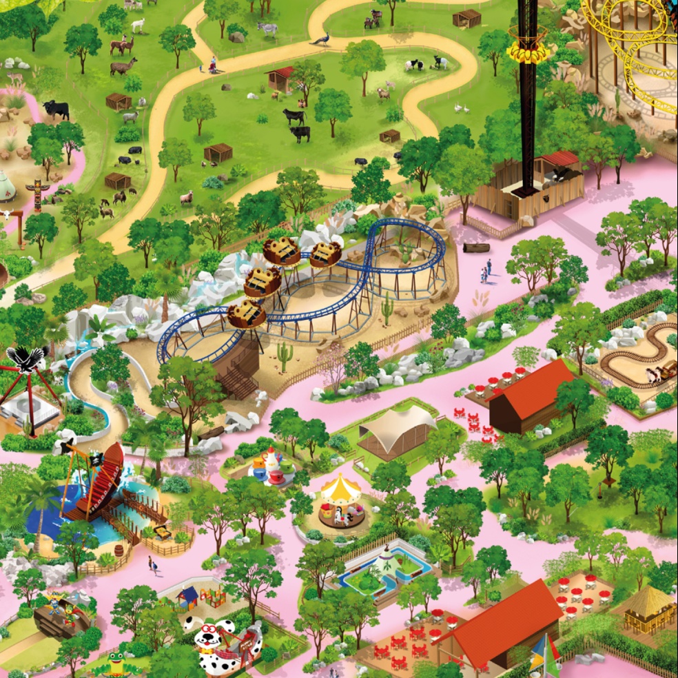 ANIMAPARC : Les attractions familiales et à sensations du parc de loisirs